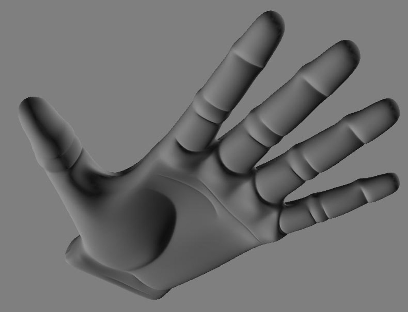 humans hand 3d model