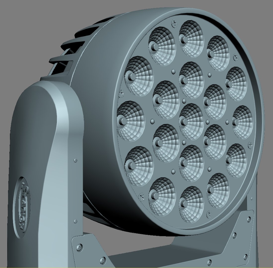 Elation Platinum Wash Zfx 3d Model