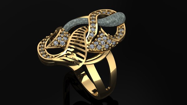 Gold ring 3D model - TurboSquid 1703455