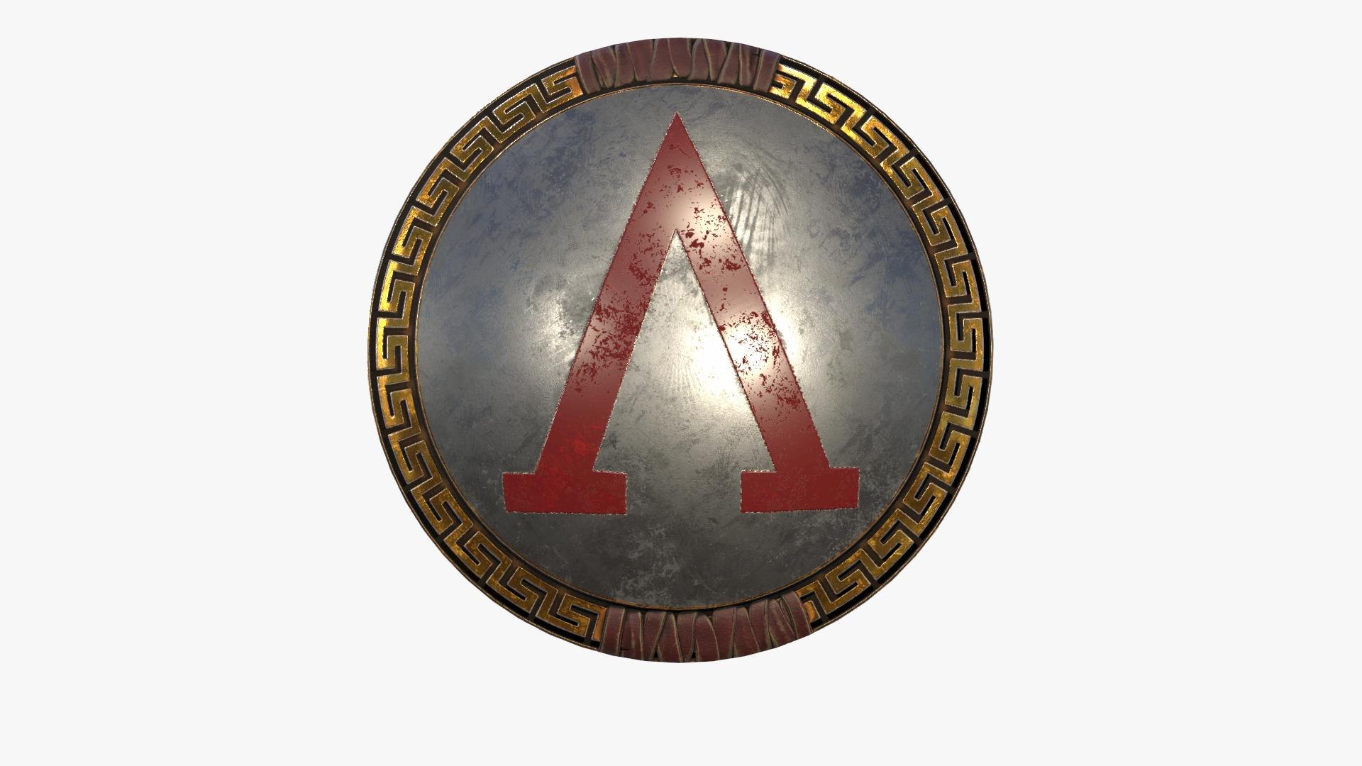 3D Fantasy Shield RPG Hoplite Aspis Porpax Greek Buckler Heater Kite ...