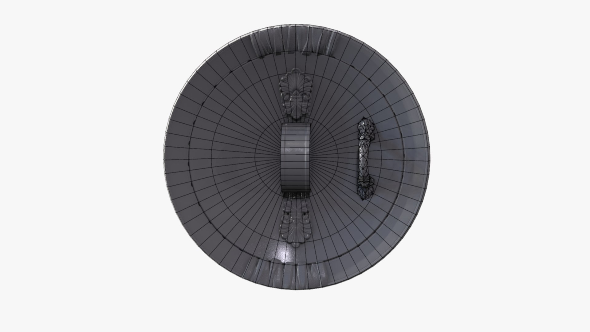 3D Fantasy Shield RPG Hoplite Aspis Porpax Greek Buckler Heater Kite ...