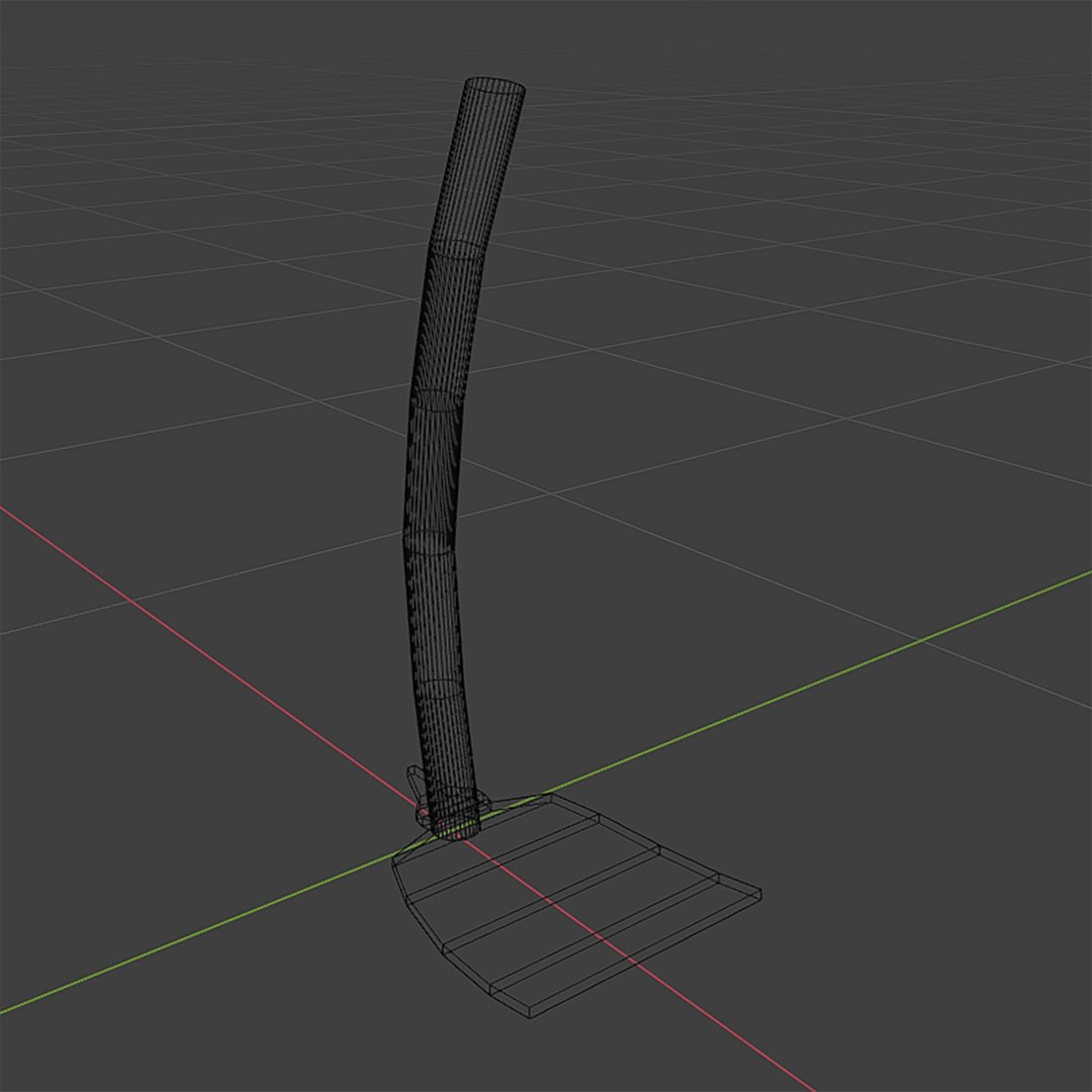 3D Lowpoly Hoe Model - TurboSquid 2241388