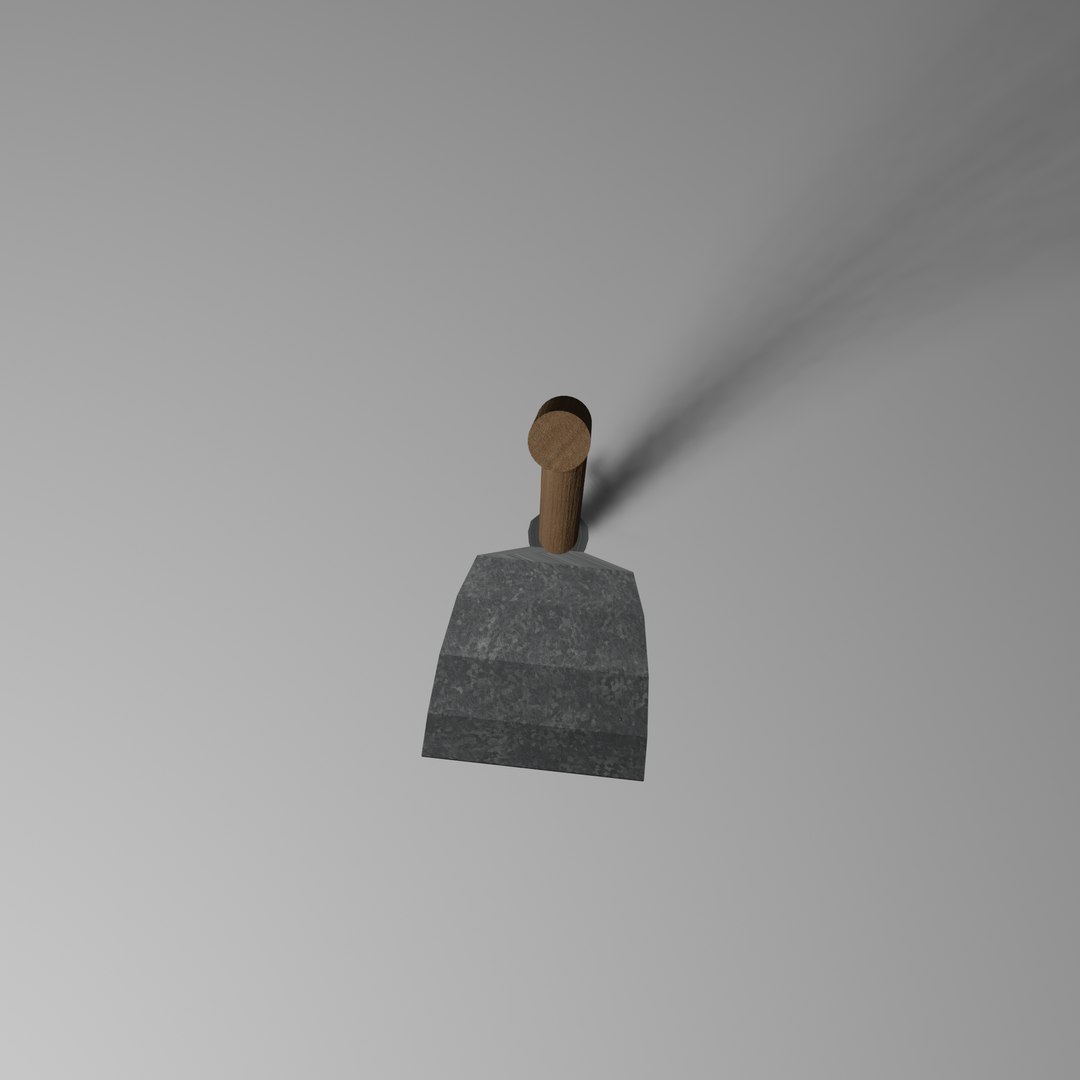 3D Lowpoly Hoe Model - TurboSquid 2241388