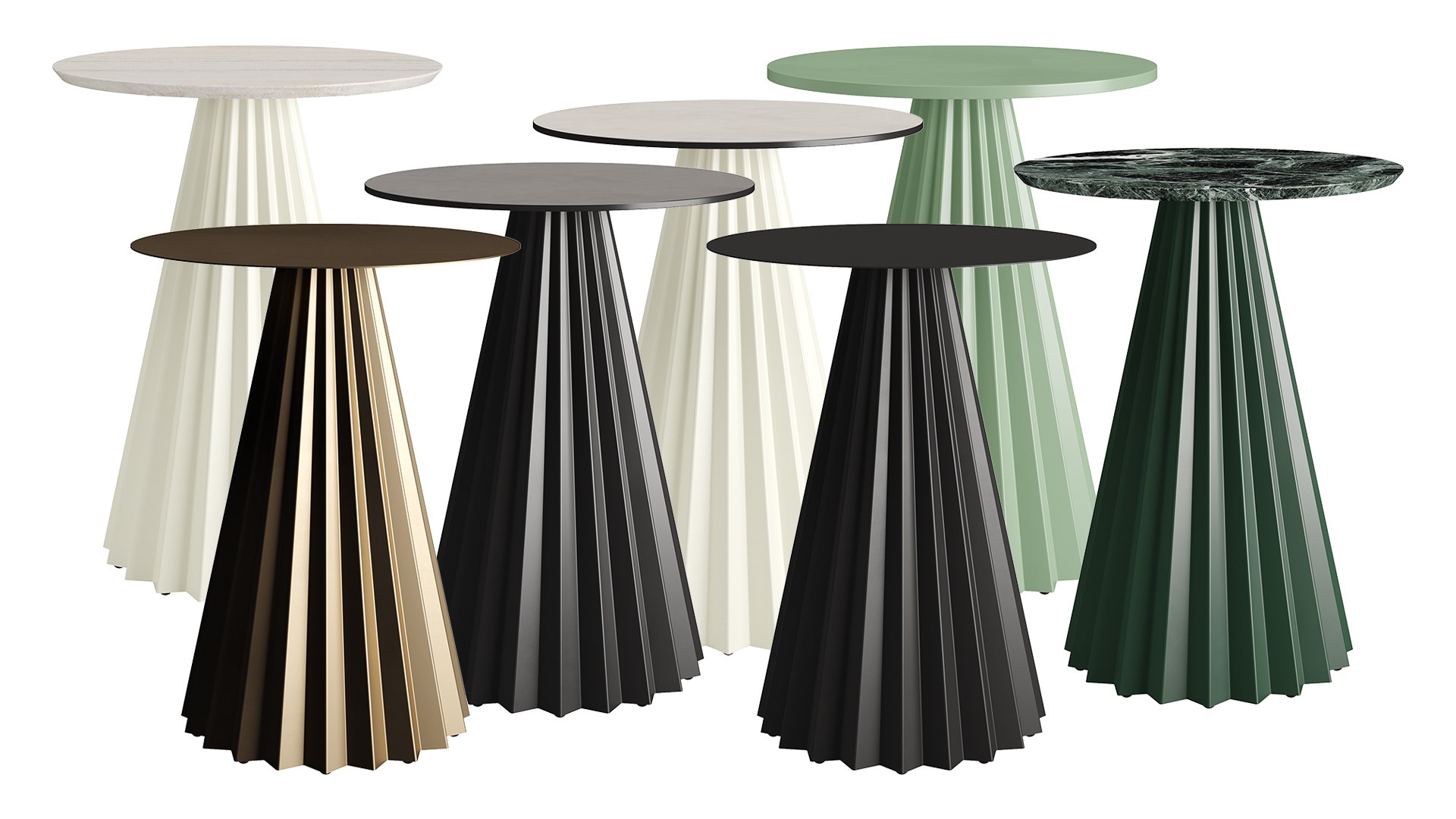 Plisse H73 Bistro Table By MIDJ Model - TurboSquid 2348117
