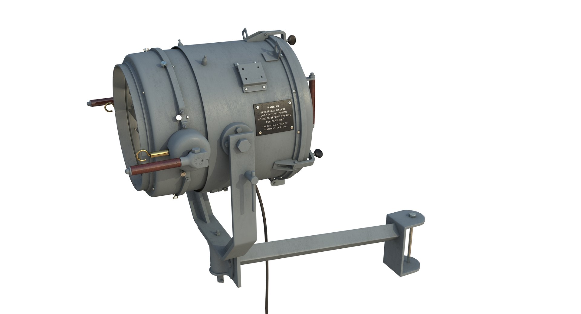 3D 12 Inch Signaling Searchlight - TurboSquid 1273223