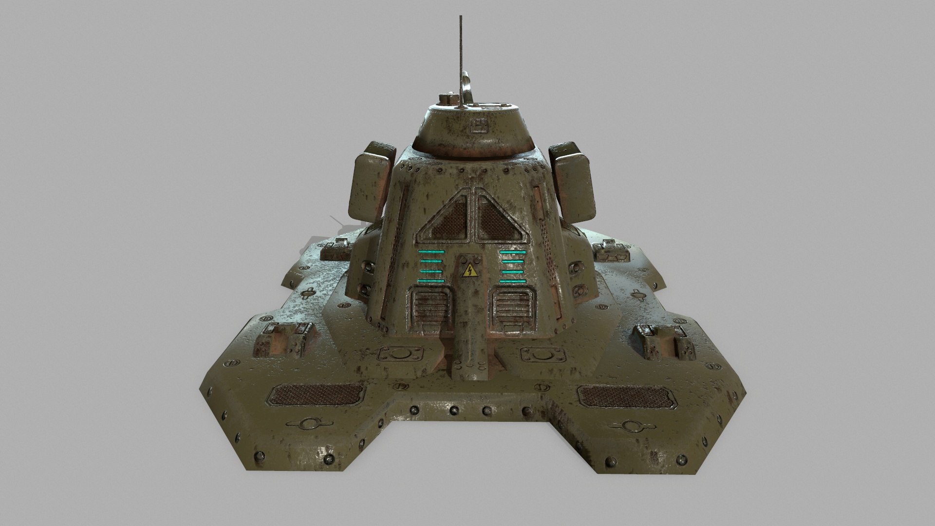 Missile turret 3D model - TurboSquid 1324418