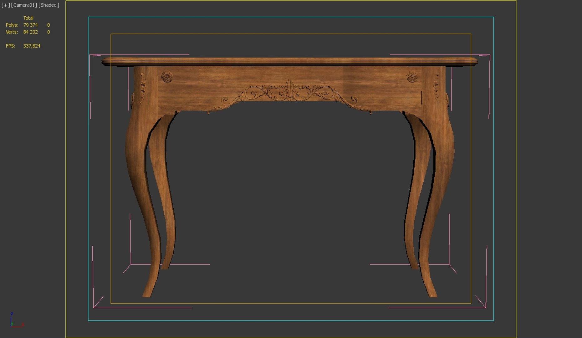 Writing table 3D model - TurboSquid 1167199
