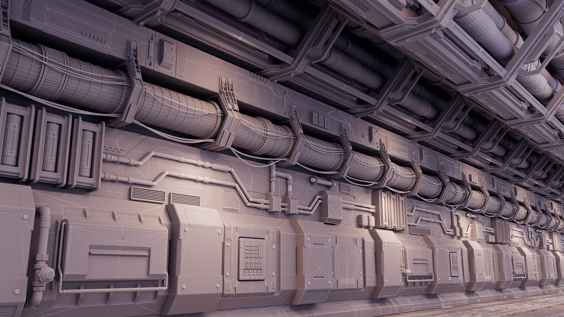 Sci-Fi Architecture Panels Pack Vol 03 3D - TurboSquid 1960946