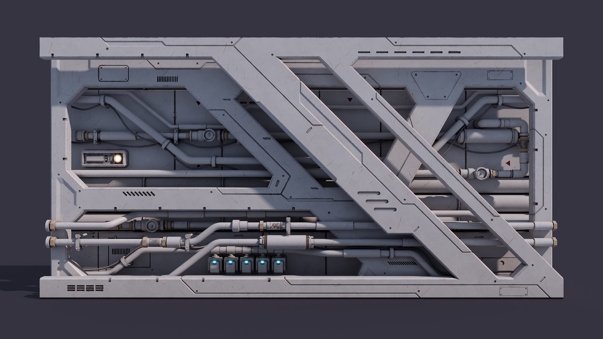 Sci-Fi Architecture Panels Pack Vol 03 3D - TurboSquid 1960946