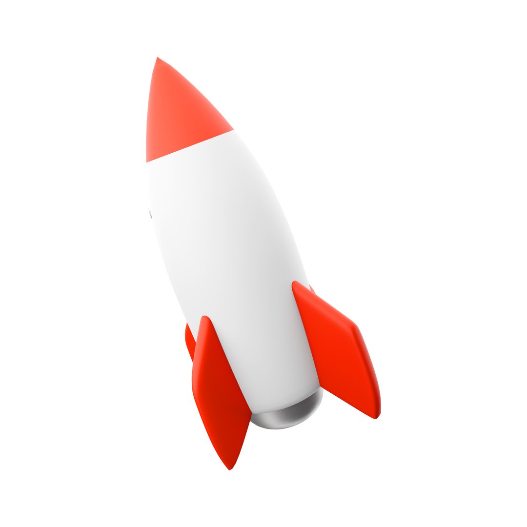 3d Rocket Icon 3D - TurboSquid 2065950