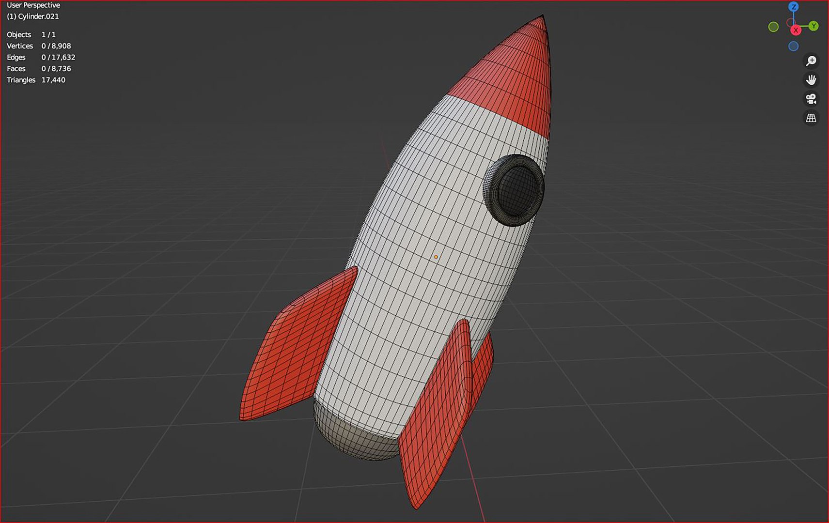 3d Rocket Icon 3D - TurboSquid 2065950