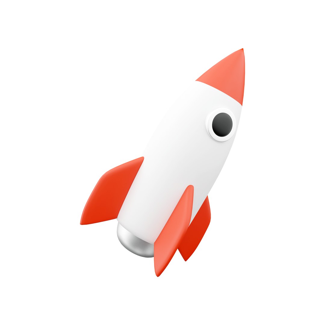 3d Rocket Icon 3D - TurboSquid 2065950