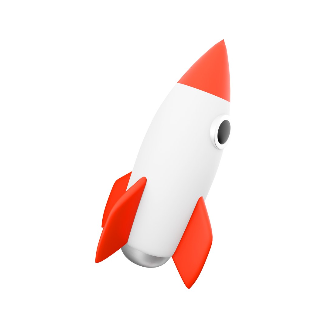 3d Rocket Icon 3D - TurboSquid 2065950
