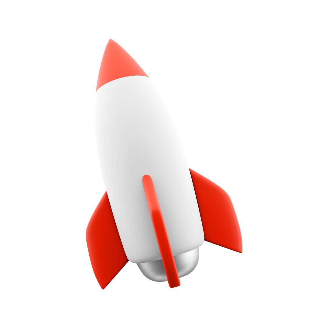 3d Rocket Icon 3D - TurboSquid 2065950