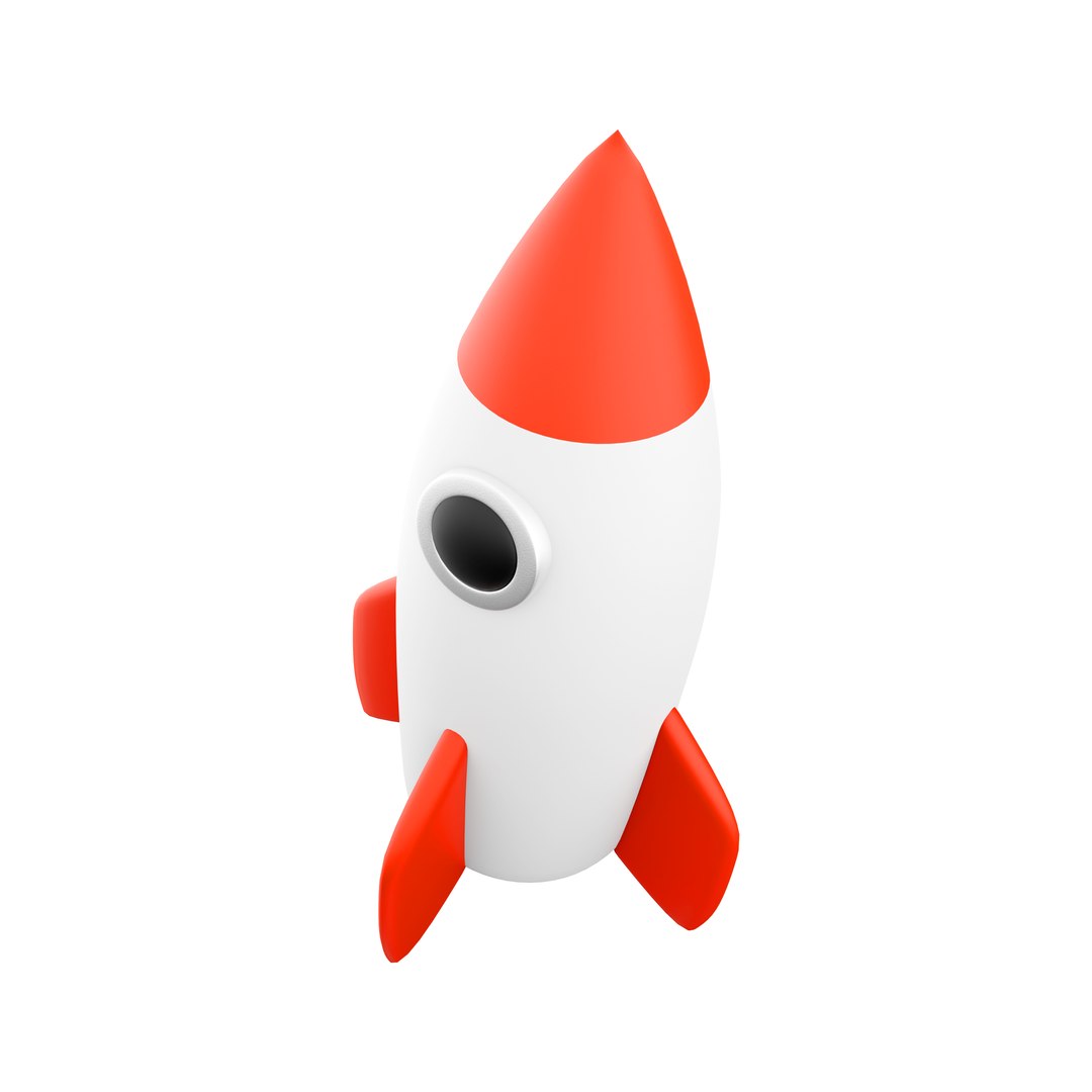 3d Rocket Icon 3D - TurboSquid 2065950