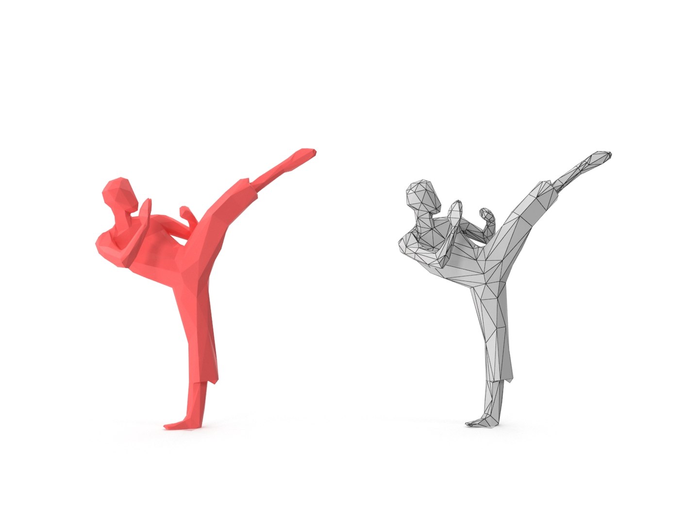 People Fighting Pose 3D Model - TurboSquid 1331636