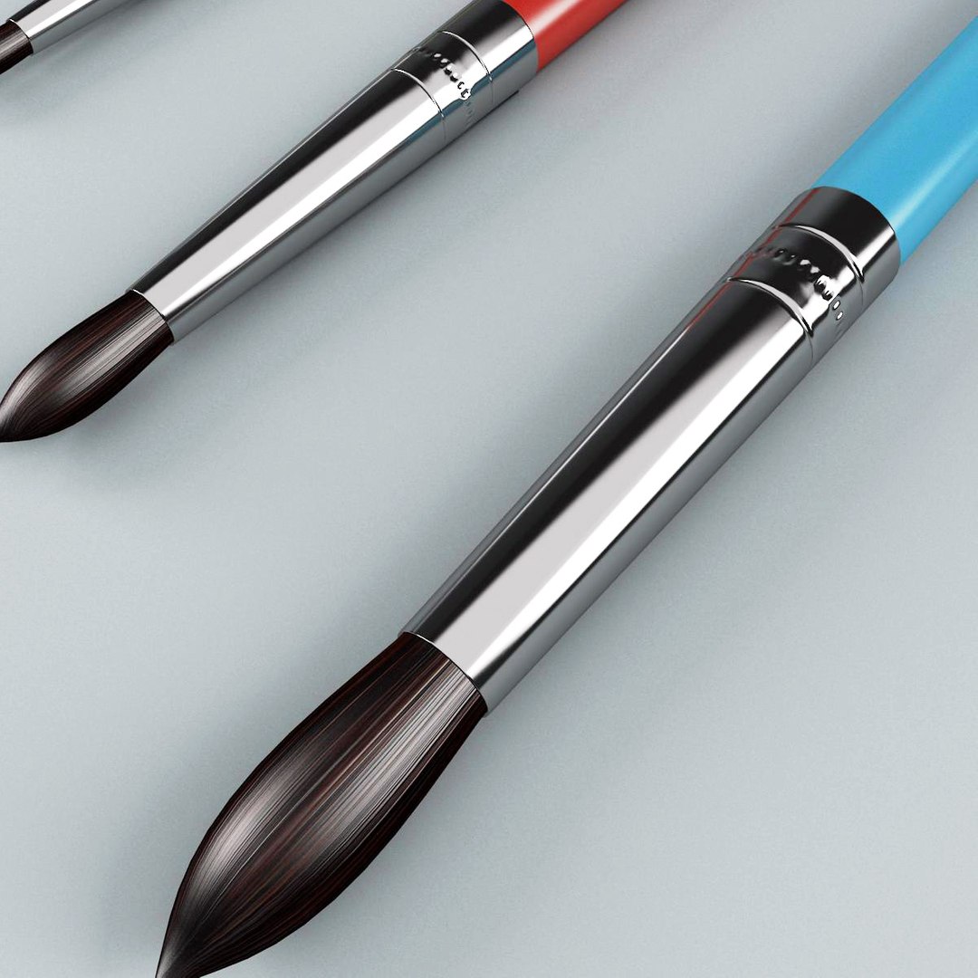Artist Painting Brushes V3 3d C4d