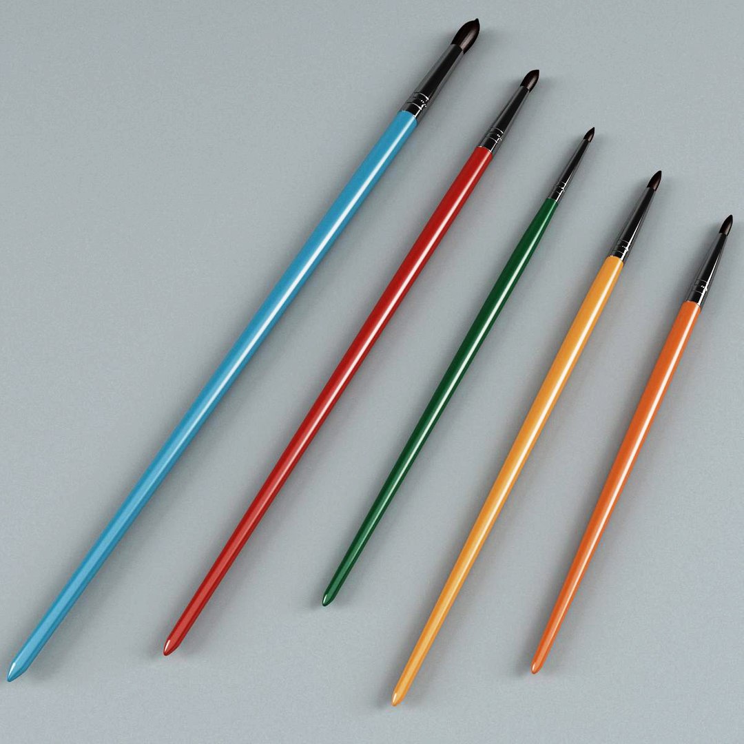 Artist Painting Brushes V3 3d C4d
