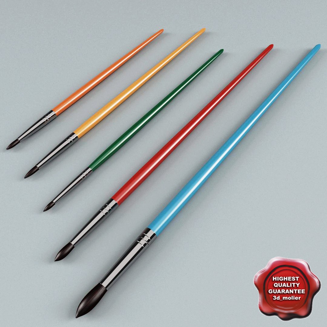 Artist Painting Brushes V3 3d C4d