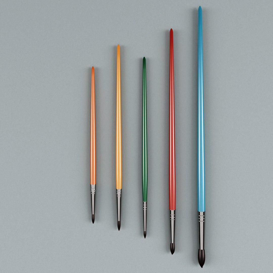 Artist Painting Brushes V3 3d C4d