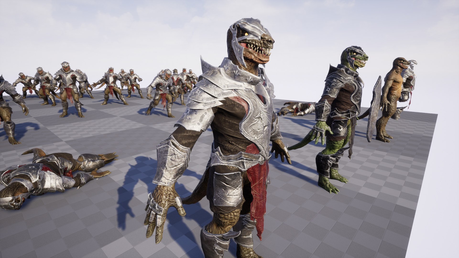 Lizardman Knight 3D Model - TurboSquid 2192265