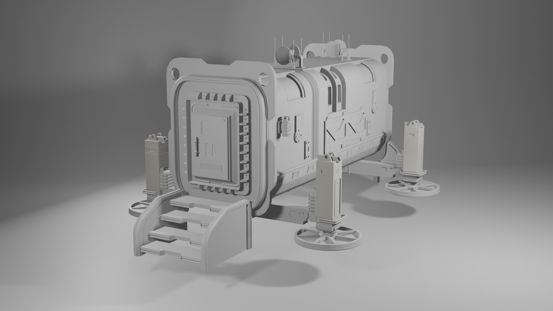 Sci-fi cabin 3D model - TurboSquid 1949681