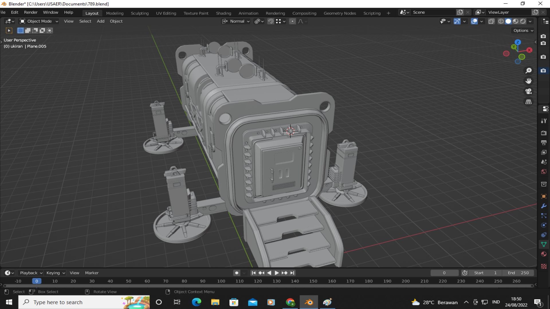Sci-fi cabin 3D model - TurboSquid 1949681