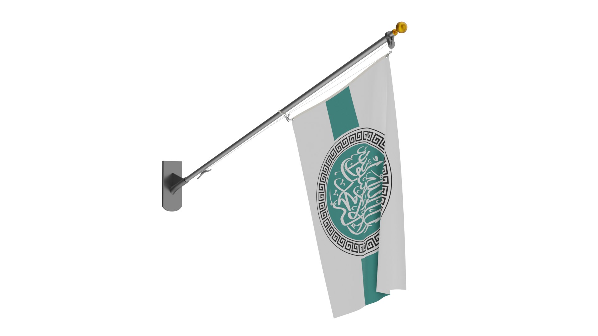 Wall Flag HTS - Tahrir Al-Sham 3D Model - TurboSquid 2320767