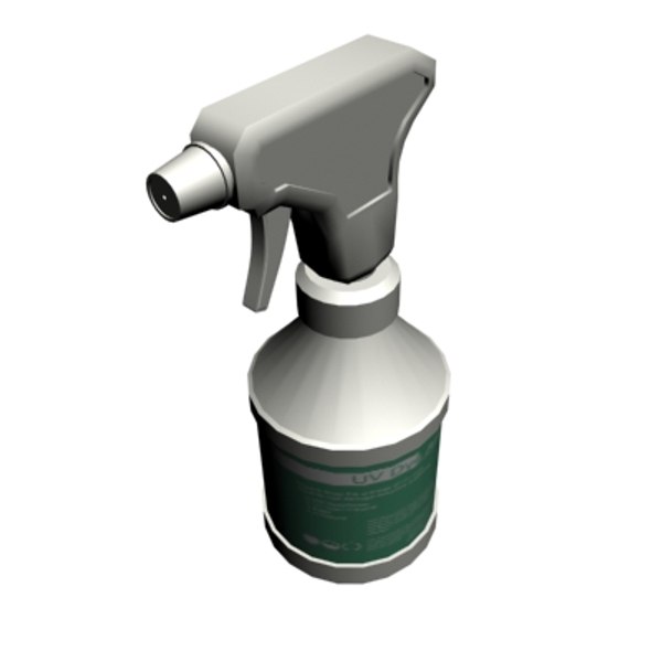 3d spray bottle model
