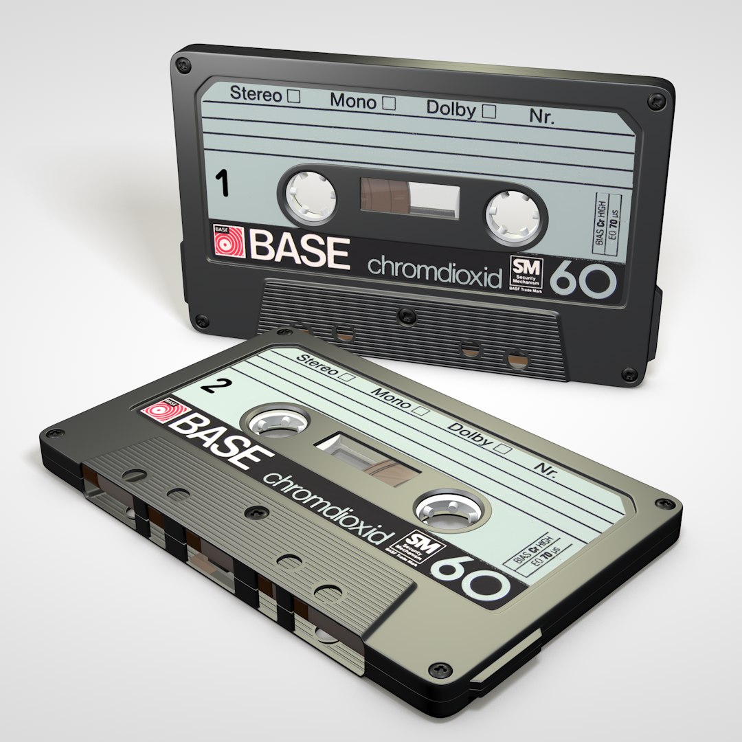 Compact Cassette 3D Model - TurboSquid 1242135