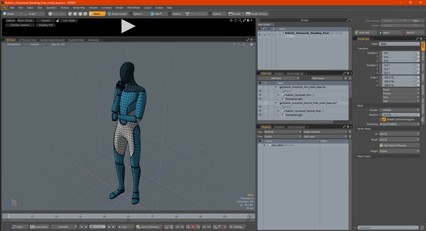 Robotic Humanoid Standing Pose 3D model - TurboSquid 1807015
