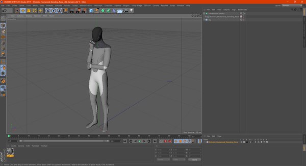 Robotic Humanoid Standing Pose 3D model - TurboSquid 1807015