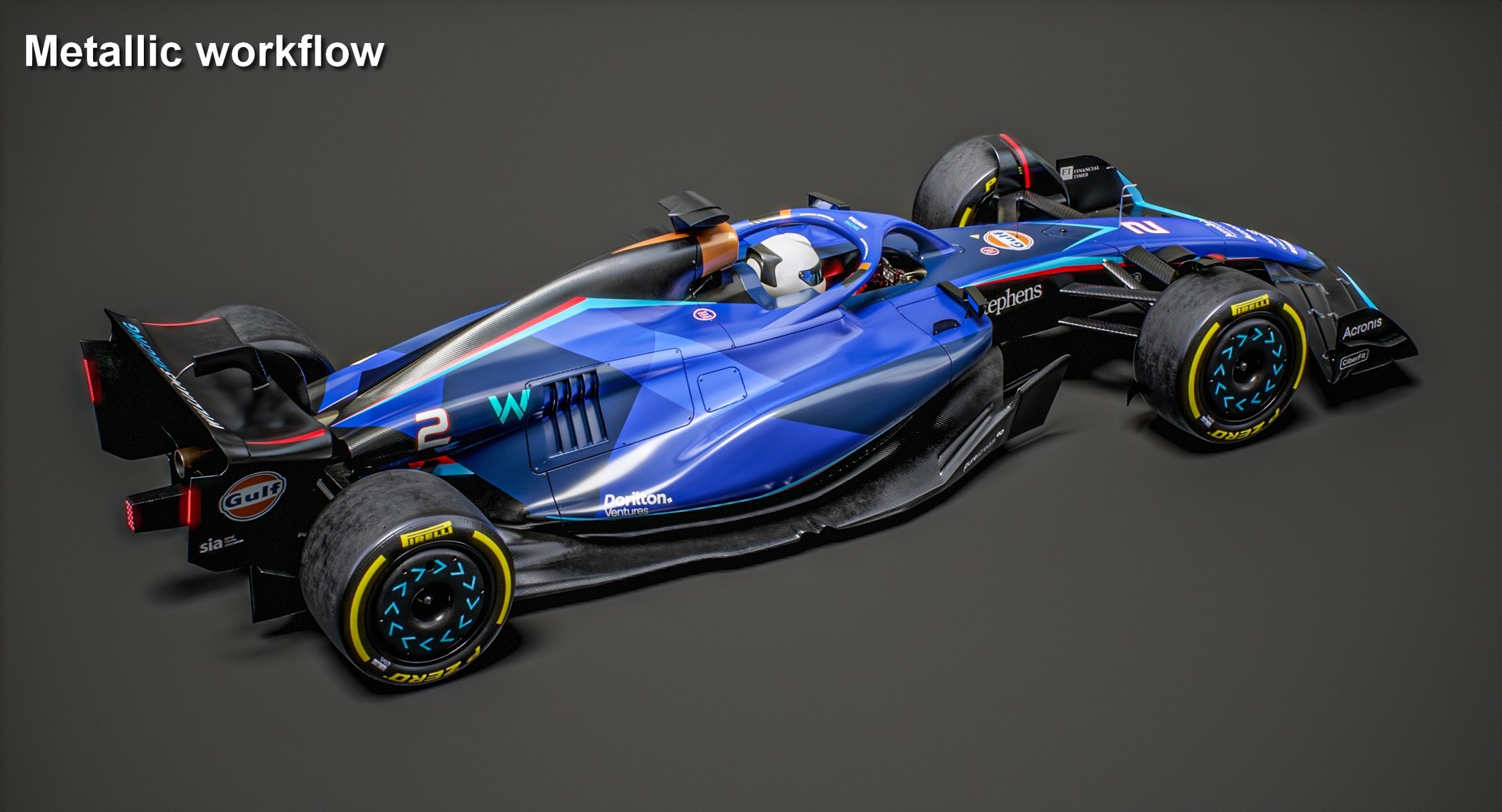 3D Williams Racing FW45 F1 Team Formula 1 Season 2023 model ...