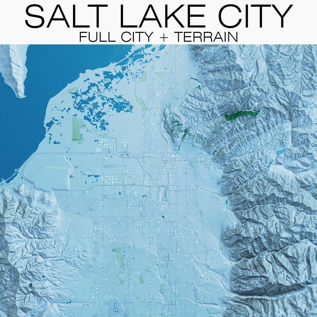 3D salt lake city terrain - TurboSquid 1514190