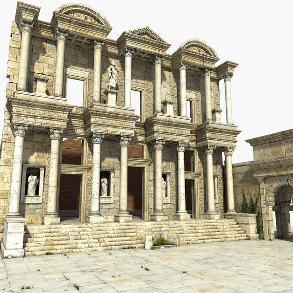 3D Ephesus - Library Of Celsus model - TurboSquid 2036855