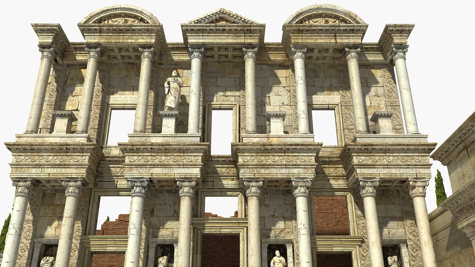 3D Ephesus - Library Of Celsus Model - TurboSquid 2036855