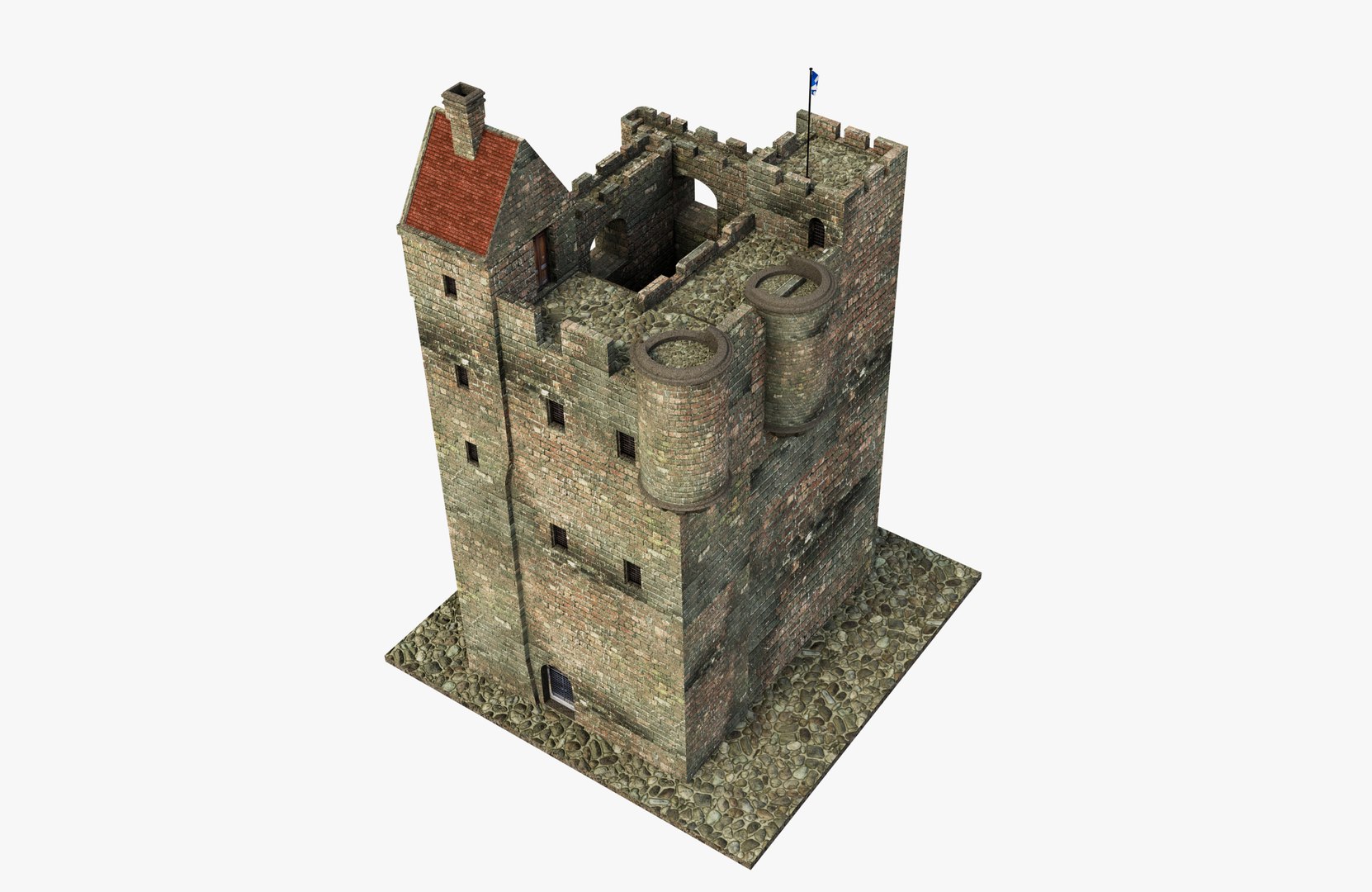 3D Old Medieval CAstle - TurboSquid 2155008