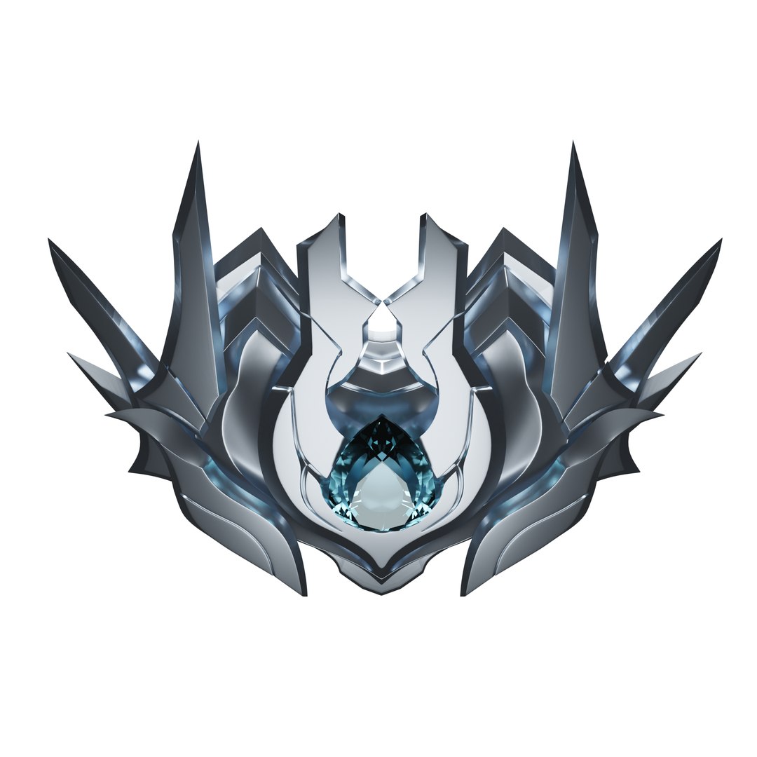 League of Legends LOL Sliver badge rank 3D - TurboSquid 1903855
