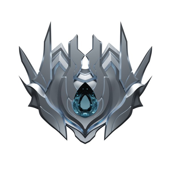 League of Legends LOL Sliver badge rank 3D - TurboSquid 1903855