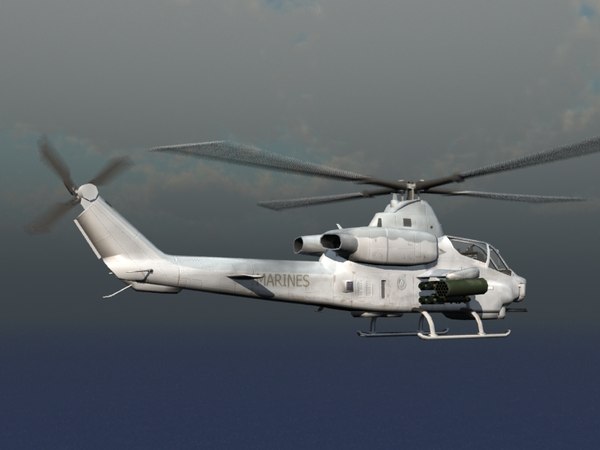 games ah-1z cobra viper 3d model