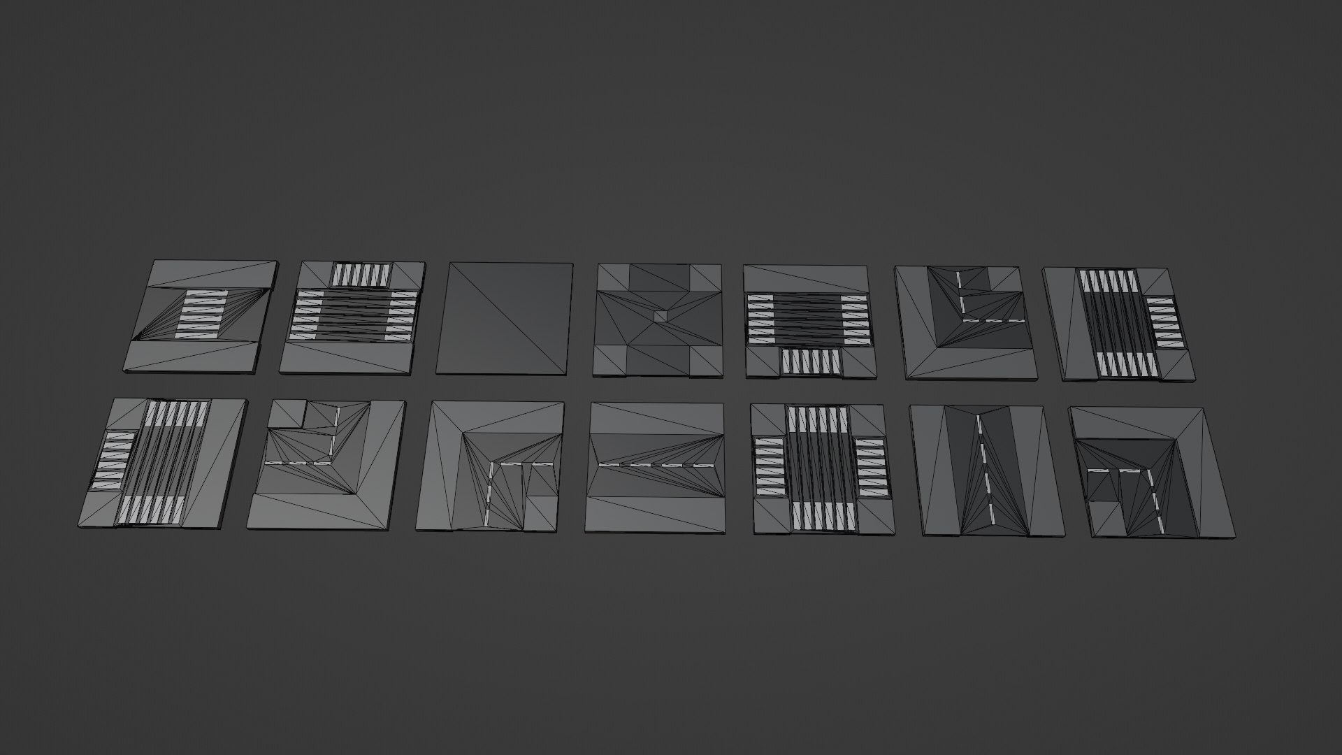 Voxel Road Sections 3D Model - TurboSquid 1871603