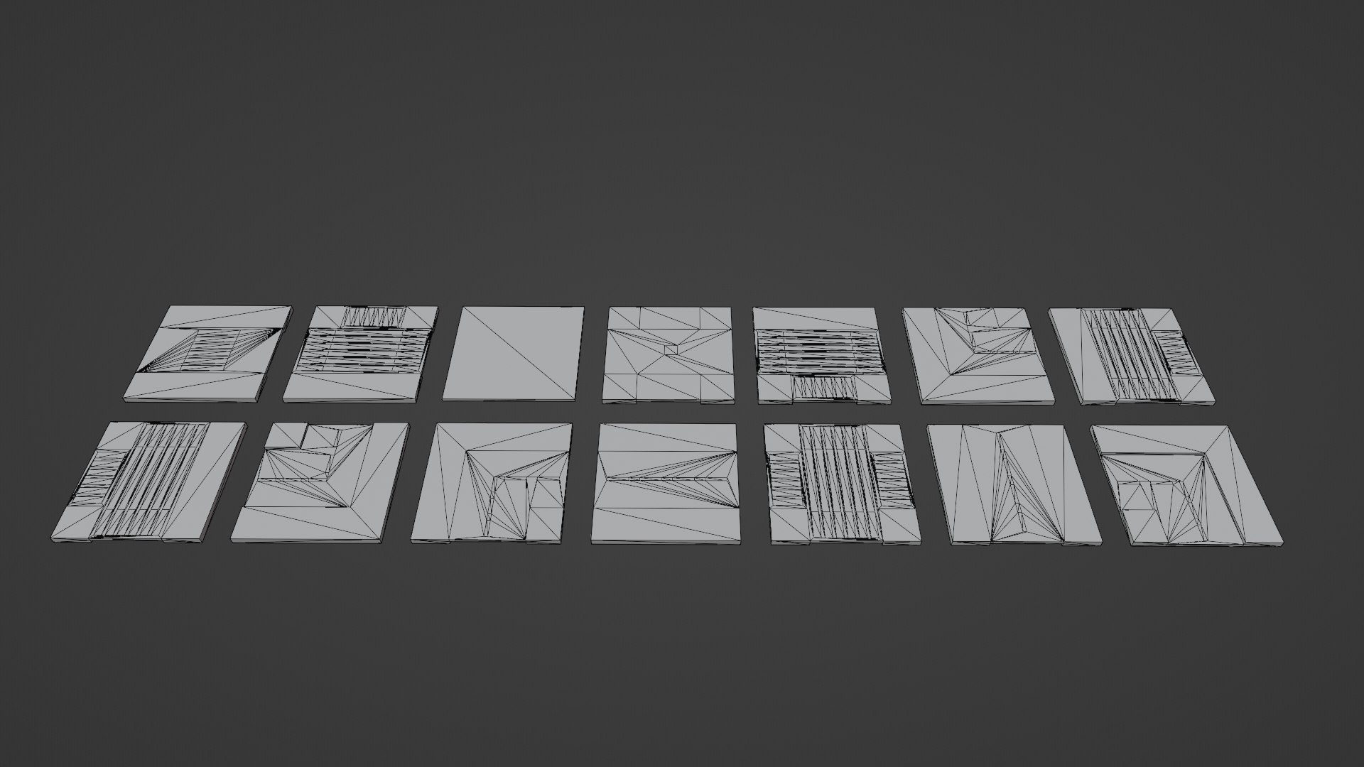 Voxel Road Sections 3D Model - TurboSquid 1871603