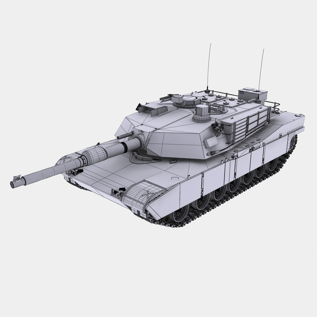 m1 abrams tank 3d model