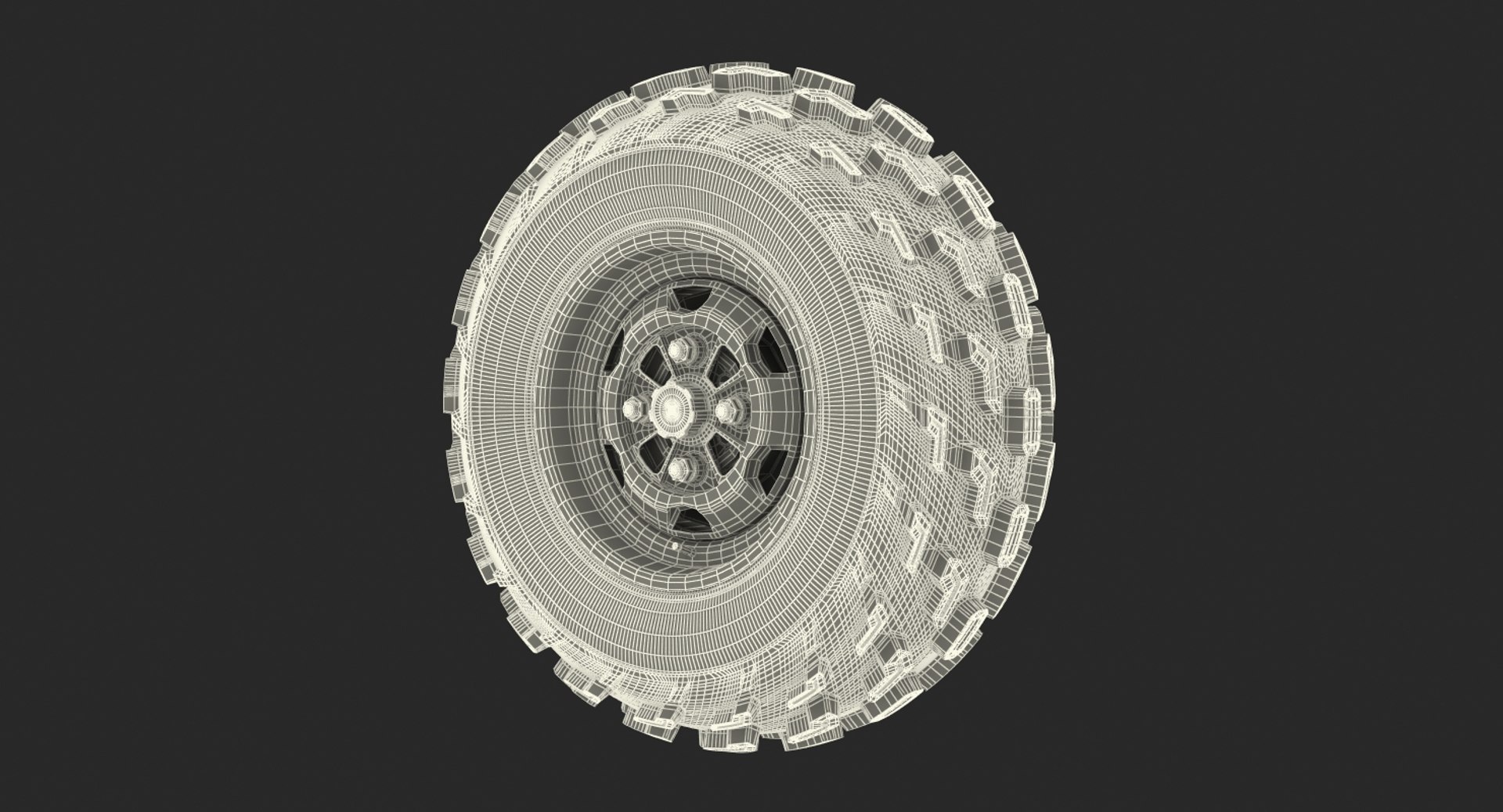 Atv Wheel 3d Model