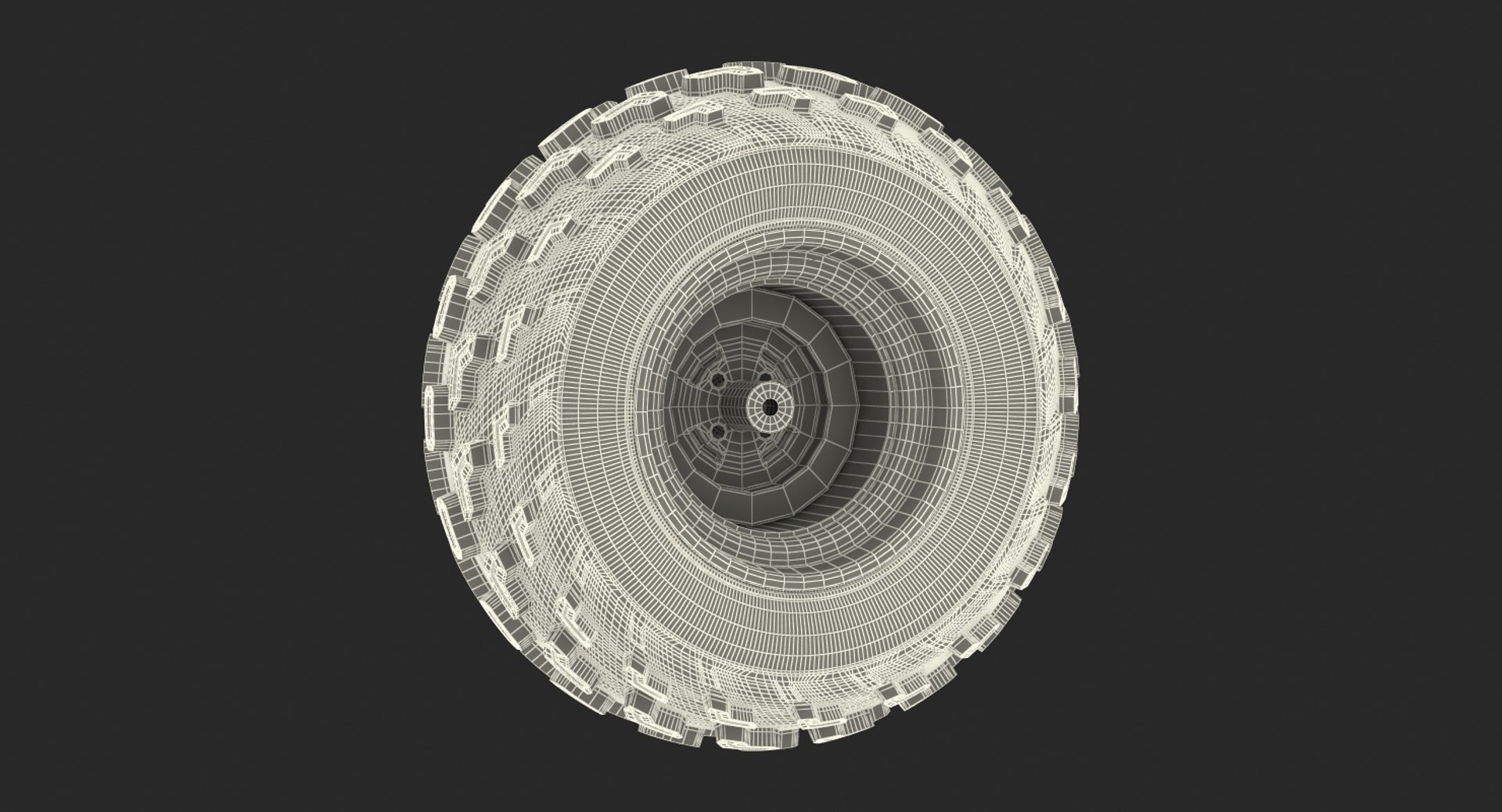 Atv Wheel 3d Model