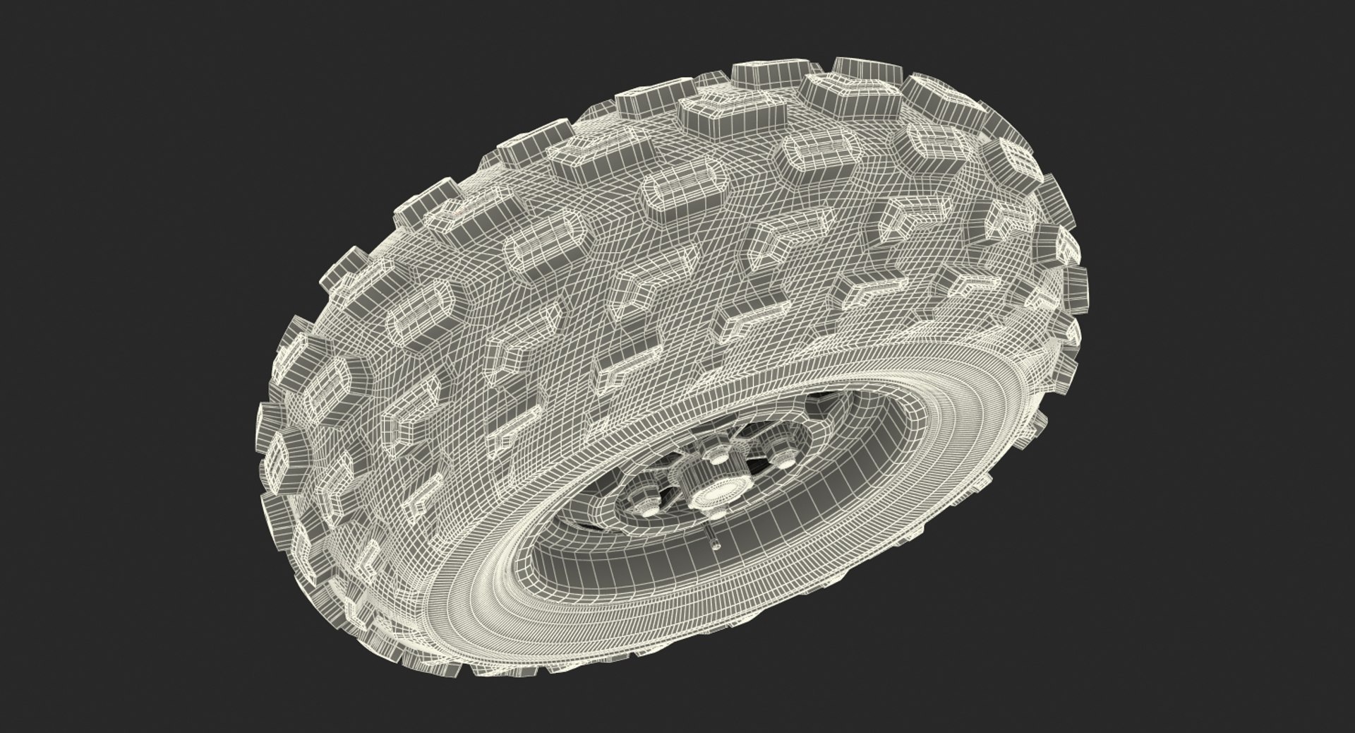 Atv Wheel 3d Model