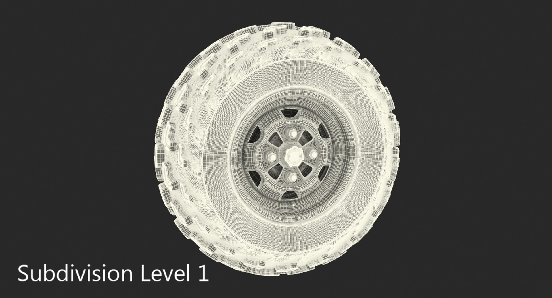 Atv Wheel 3d Model