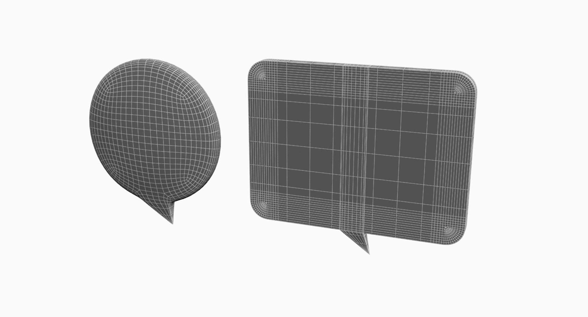 3D Conversation Think Icons - TurboSquid 1338236
