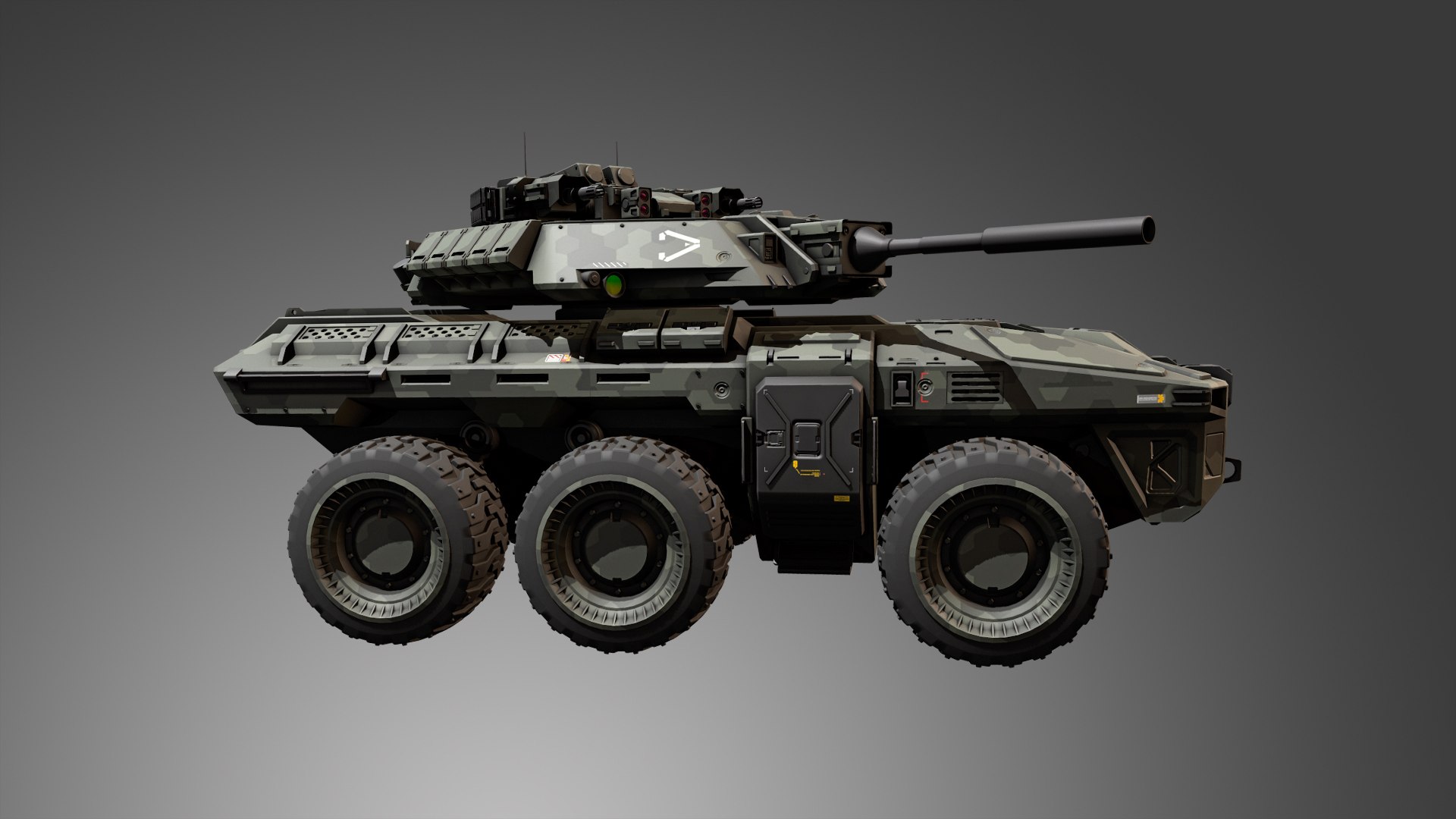 3D SF - Armored Military Vehicle - TurboSquid 2321268