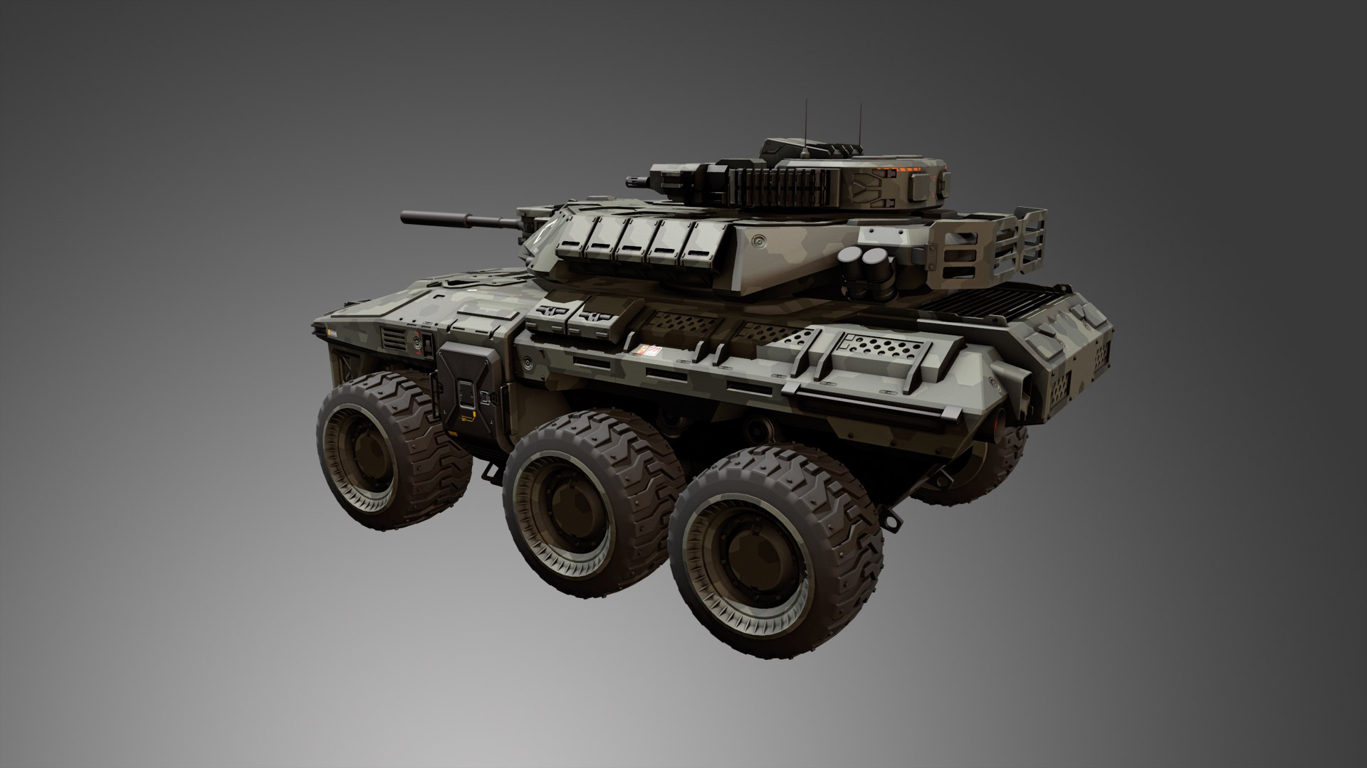 3D SF - Armored Military Vehicle - TurboSquid 2321268